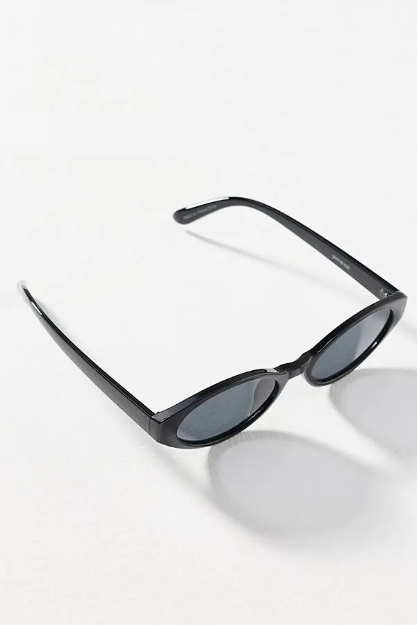EYEKING East West Oval Sunglasses - Black