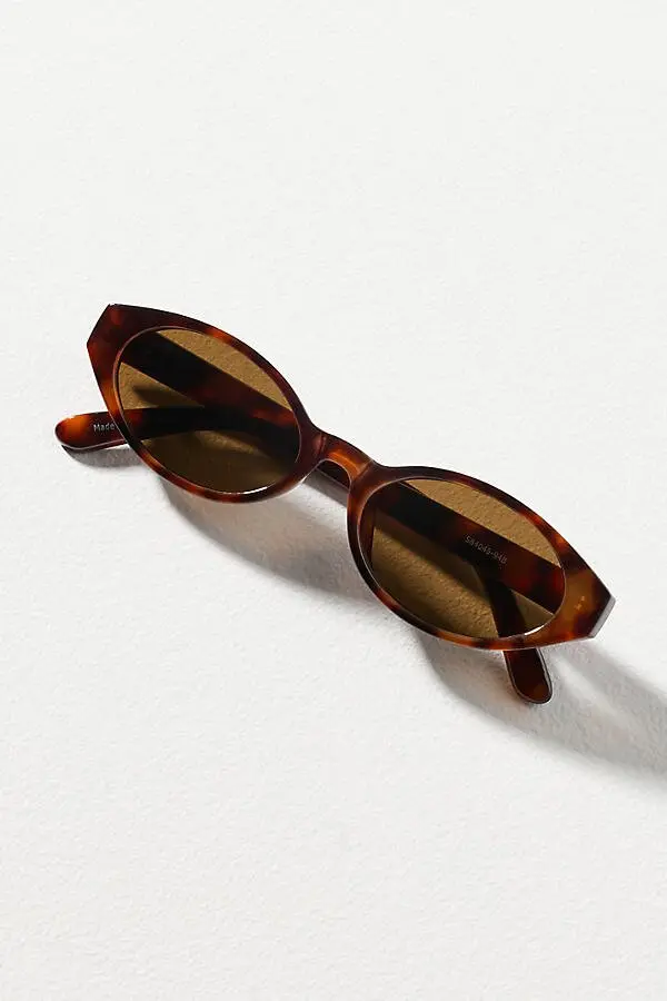 EYEKING East West Oval Sunglasses - Tortoise