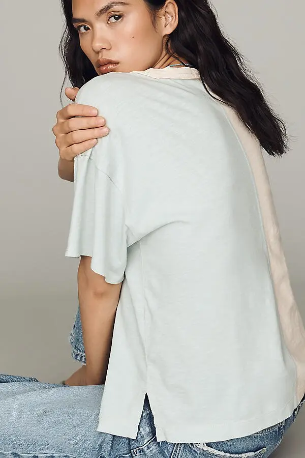 PILCRO Spliced Graphic T-shirt