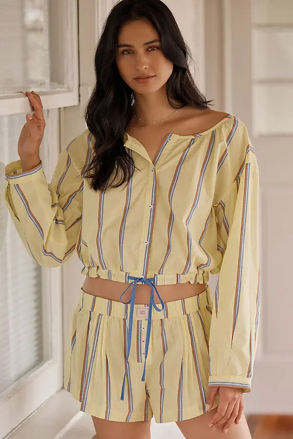 LYREBIRD Bubble Top - Butterscotch Stripe