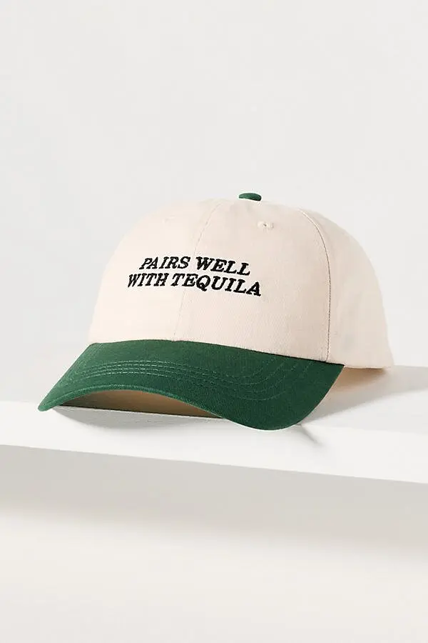 MOTEL MARGARITA Pairs Well Baseball Cap - Bone/forest