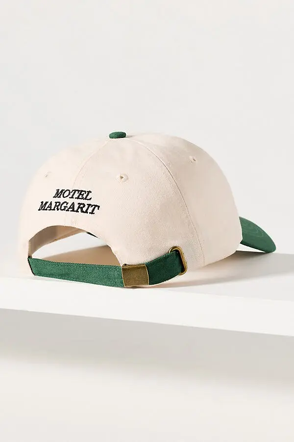 MOTEL MARGARITA Pairs Well Baseball Cap - Bone/forest