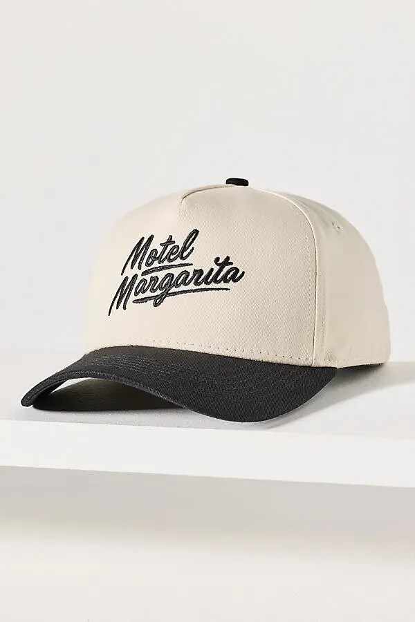 MOTEL MARGARITA Baseball Cap - Bone/black