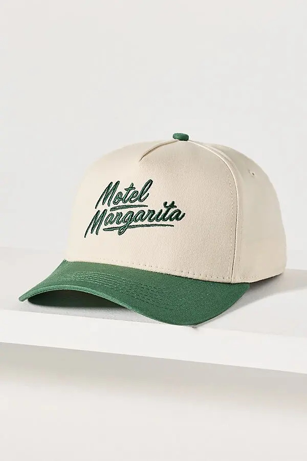 MOTEL MARGARITA Baseball Cap - Bone/forest