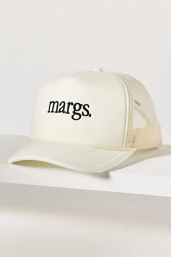 MOTEL MARGARITA Logo Trucker Hat - Bone