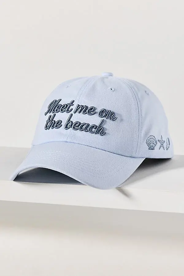WORN/WEST Embroidered Baseball Cap - Blue