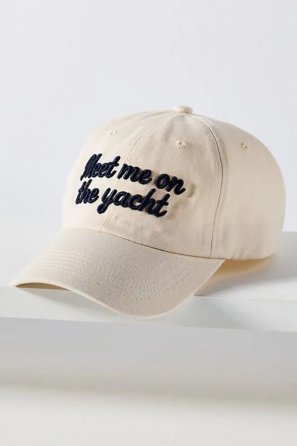 WORN/WEST Embroidered Baseball Cap - Ivory