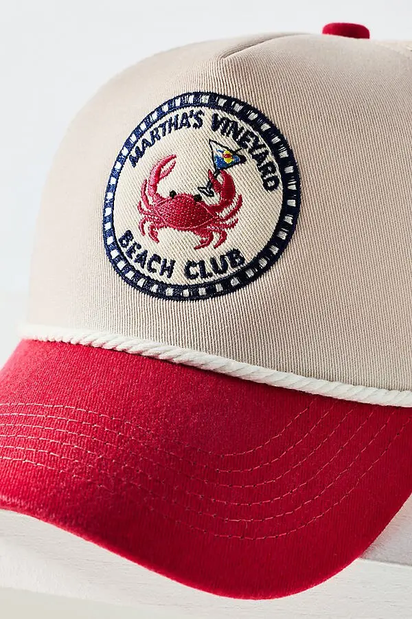 WORN/WEST Trucker Hat - Beige/red