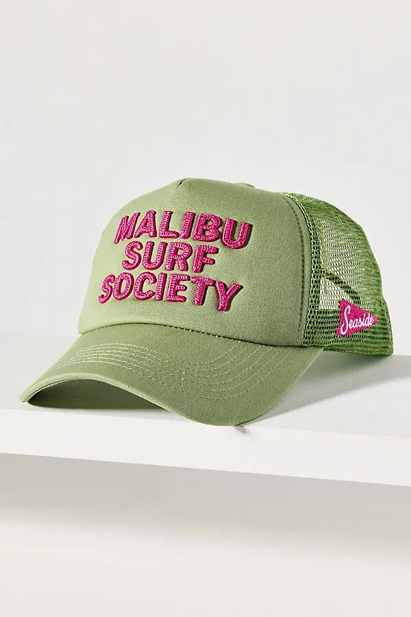 WORN/WEST Saint Barths Regata Club Patch Trucker Hat - Green