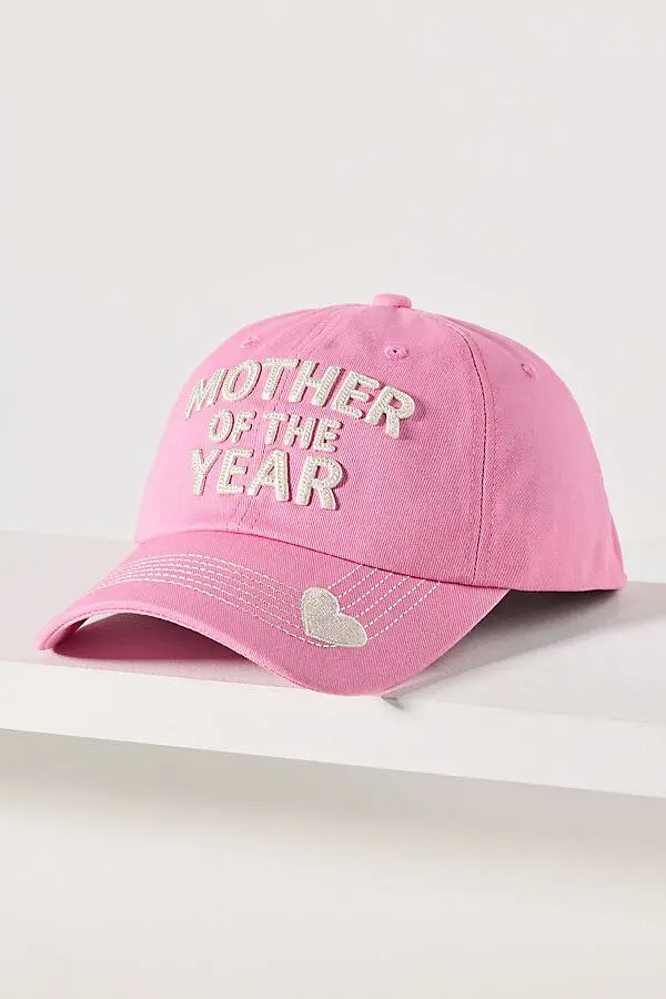 WORN/WEST Mother Of The Year Baseball Cap - Pink