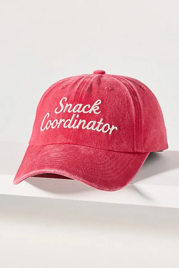 WORN/WEST Embroidered Baseball Cap - Red
