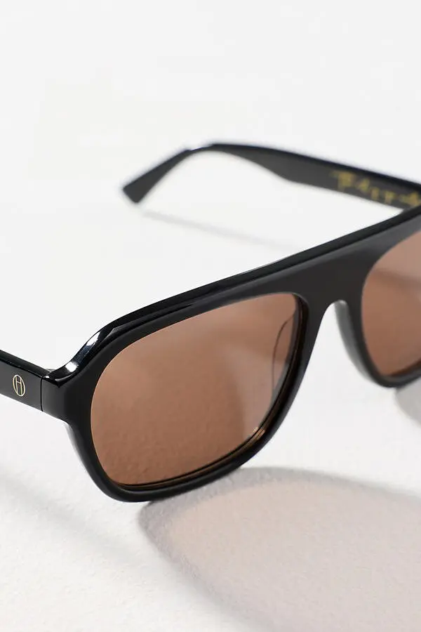 HEAVEN MAYHEM Vesper Flat Top Aviator Sunglasses