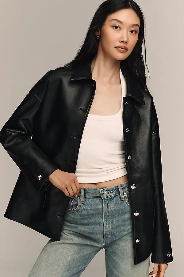 ANINE BING Luca Leather Jacket