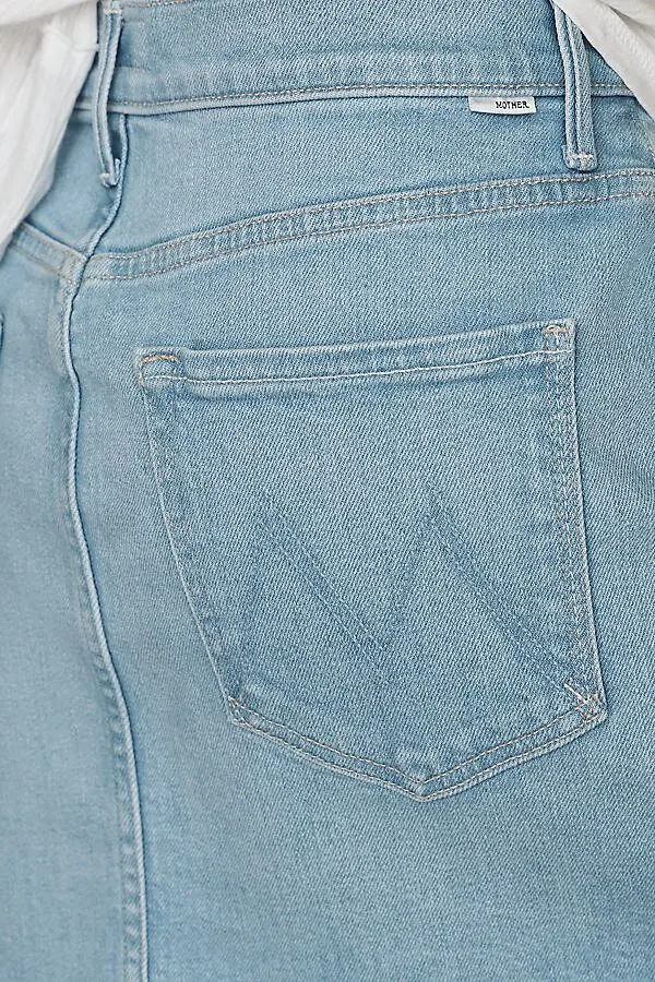 MOTHER Vagabond Denim Mini Skirt