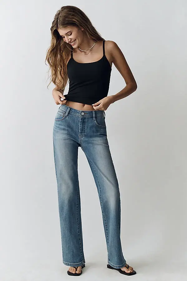 PILCRO Low-rise Relaxed Straight Jeans