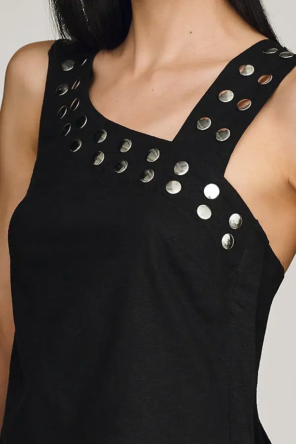 Maeve Asymmetric Hardware Tank Top