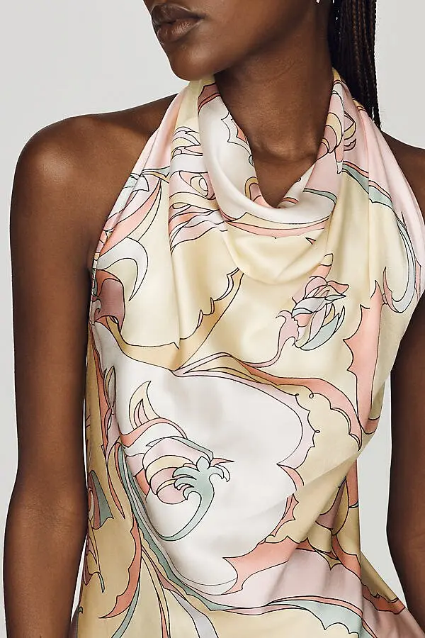 Maeve Silken Cowl Neck Sleeveless Top