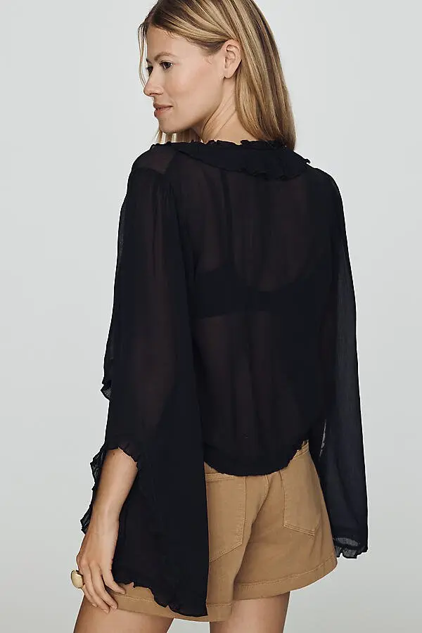 Anthropologie Mariana Tie-front Blouse
