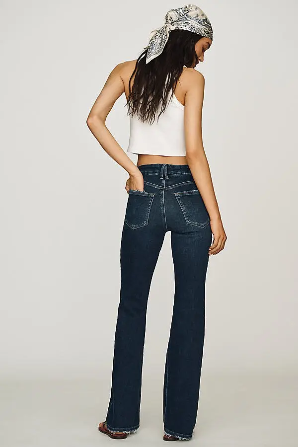 Good American Soft Tech Good Classic High-rise Bootcut Jeans