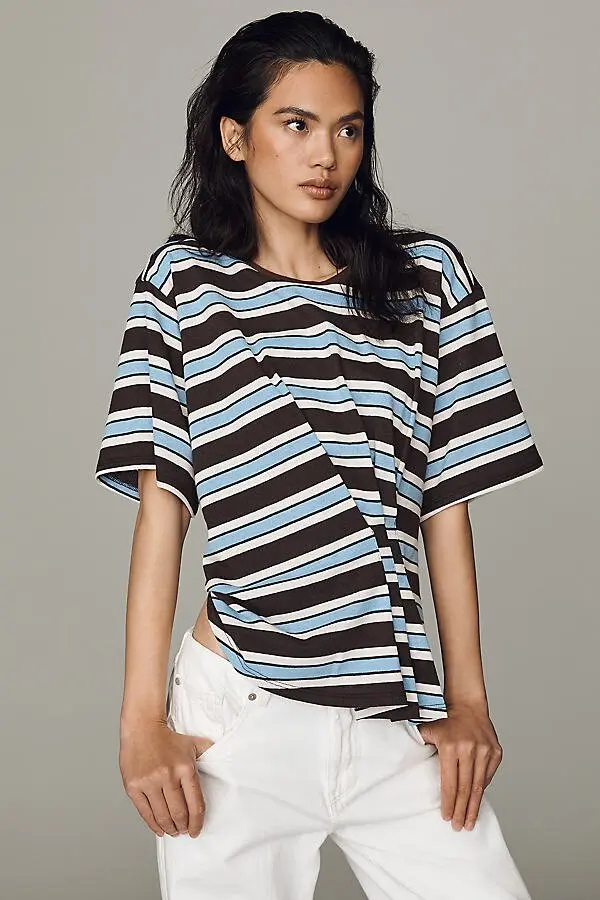 PILCRO Pleated Waist T-shirt