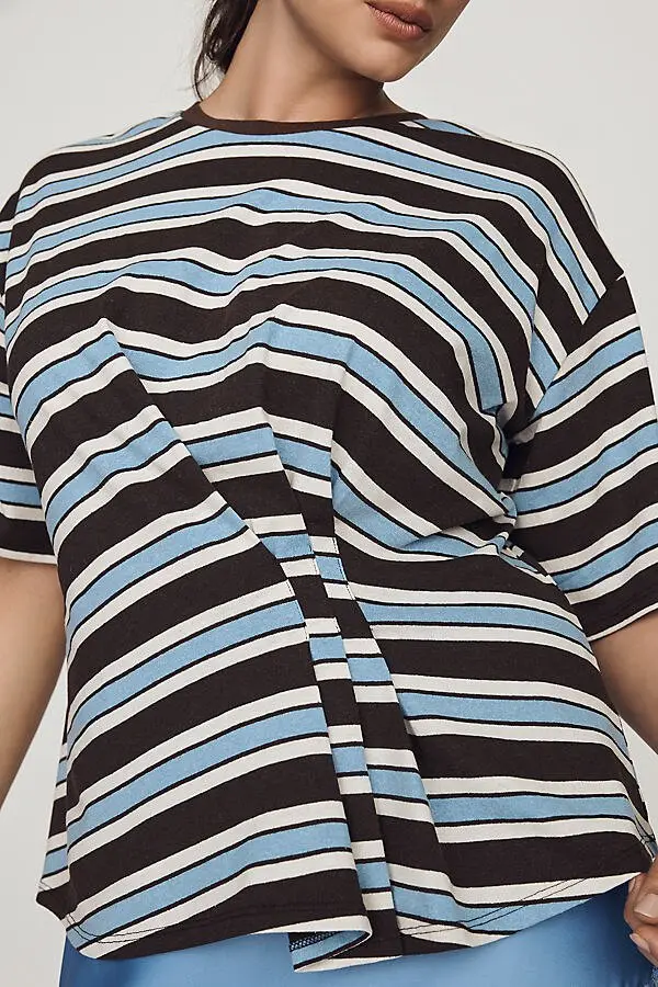 PILCRO Pleated Waist T-shirt