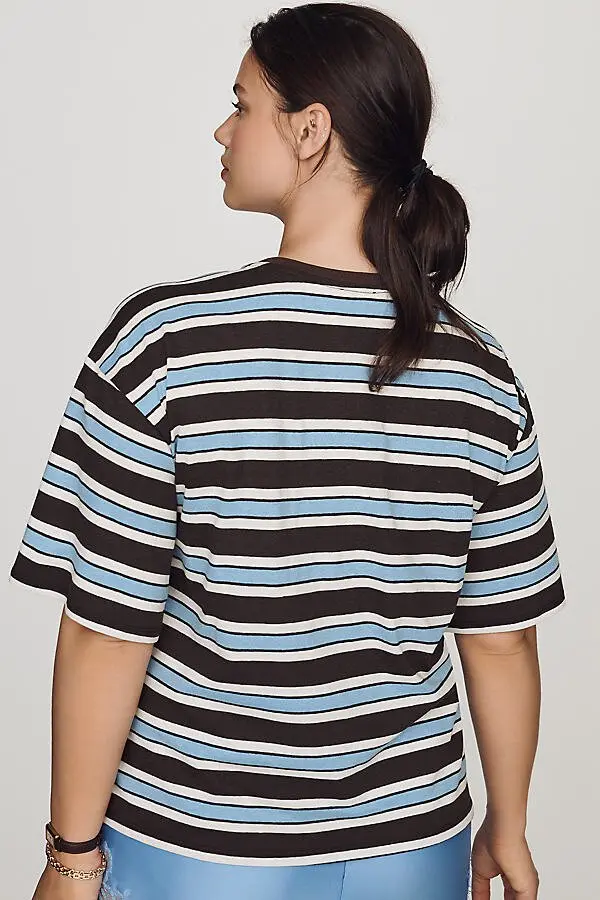 PILCRO Pleated Waist T-shirt