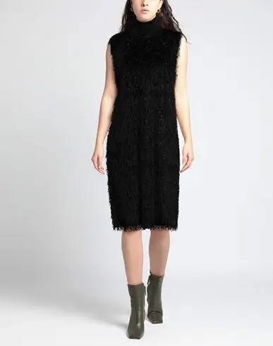 MEIMEIJ Sleeveless Turtleneck Midi Dress
