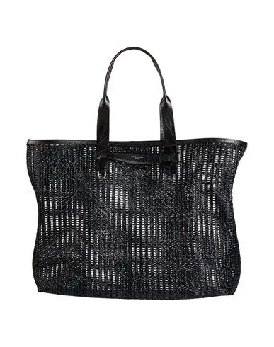 Dolce & Gabbana Raffia And Leather Shopper Bag