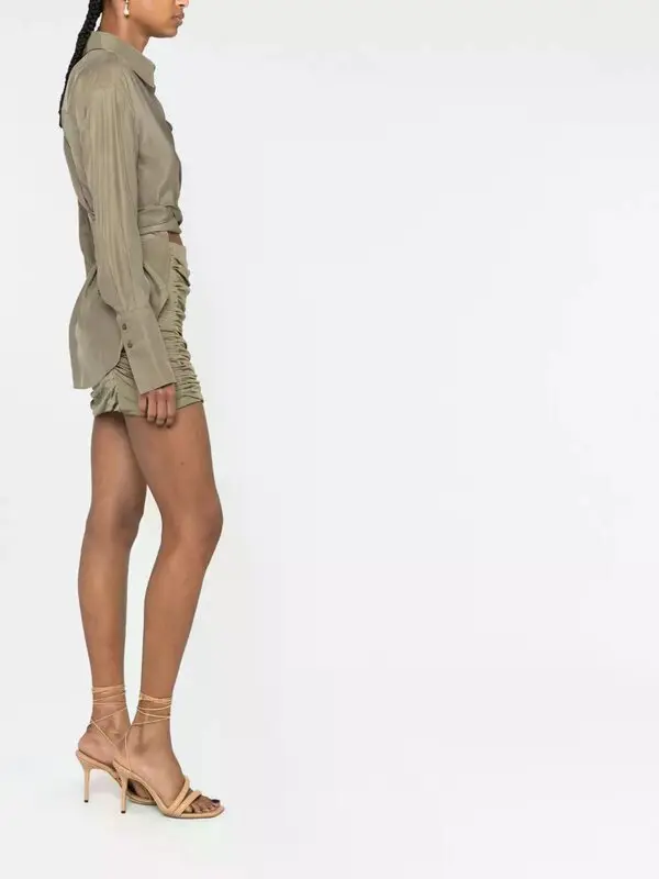Gauge81 Ruched Jersey Miniskirt