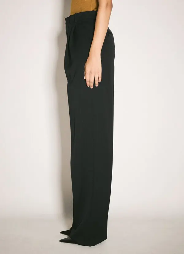 Saint Laurent Wide-leg Wool Trousers