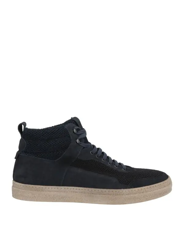 FABIANO RICCI High-top Sneakers In Suede And Textile Fibers