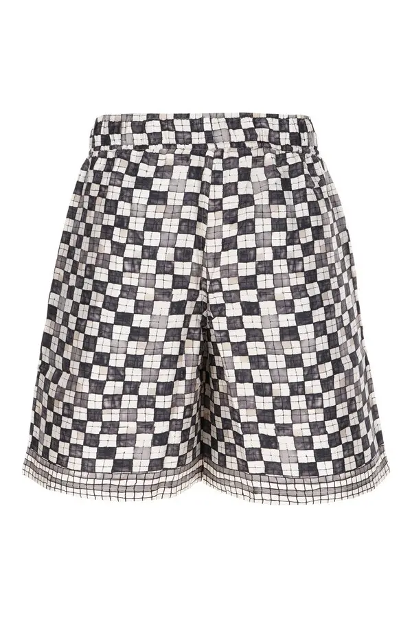 Amiri Checkered Drawstring Shorts - Multicolor