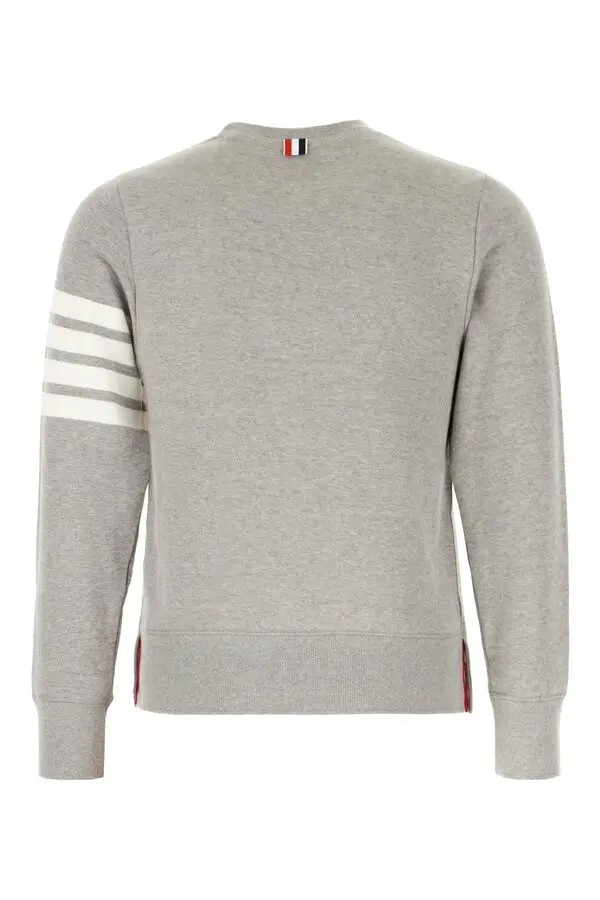 Thom Browne Crewneck Sweatshirt With Signature Stripes - Multicolor