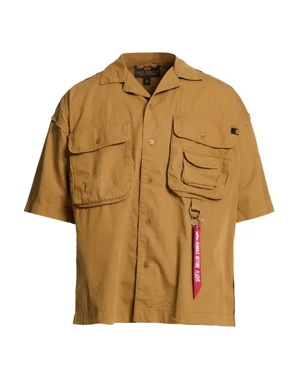 Alpha Industries Shirt Size Cotton, Viscose