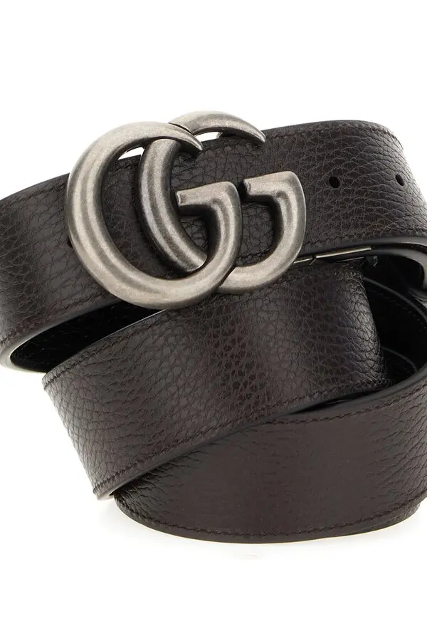 Gucci Double G Buckle Leather Belt - Multicolor
