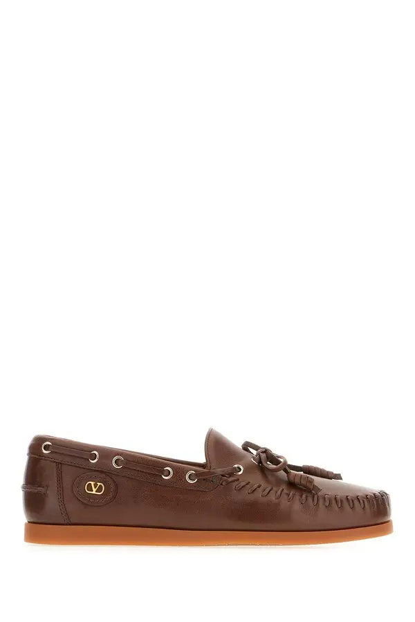 Valentino Garavani Leather Loafers With Tassel Detail - Multicolor