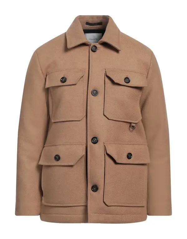 PAOLO PECORA Wool Blend Single-breasted Coat