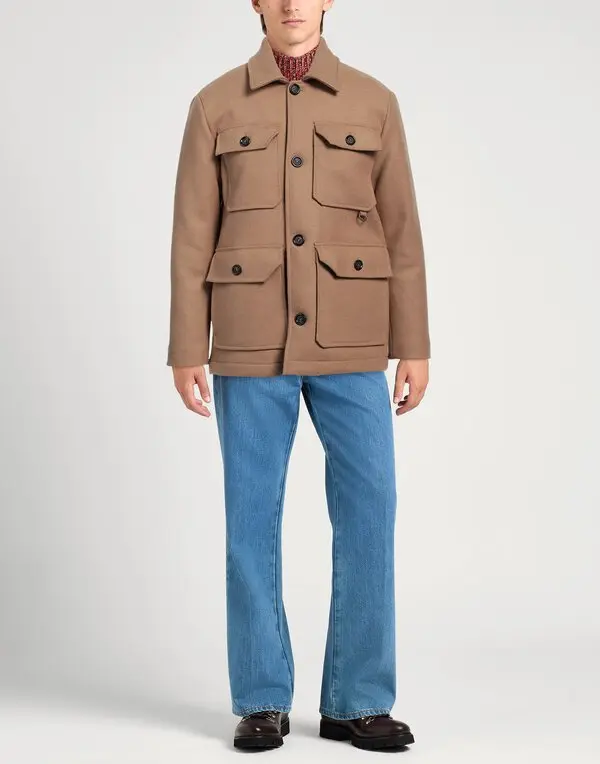 PAOLO PECORA Wool Blend Single-breasted Coat