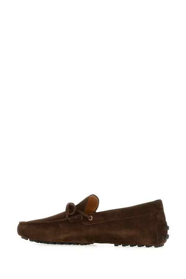 TOD'S Suede Loafers With Tie Fastening - Multicolor