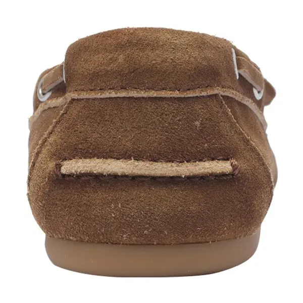 Miu Miu Suede Faded Deck Loafers - Brown