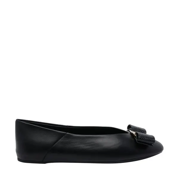 FERRAGAMO Vara Bow Ballet Flats - Black