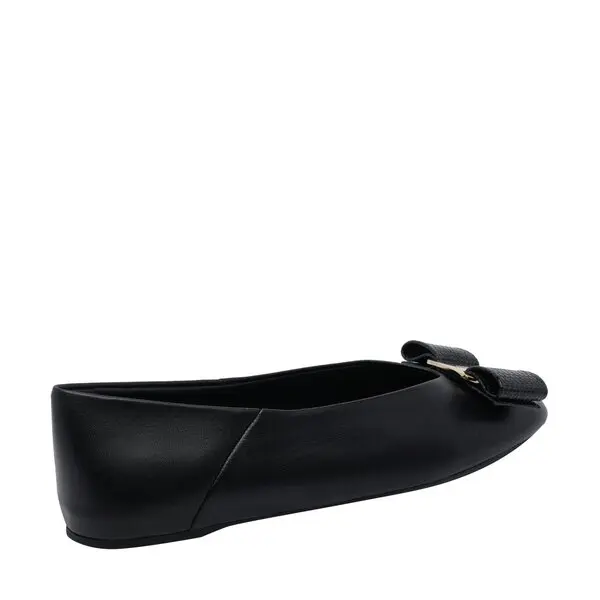 FERRAGAMO Vara Bow Ballet Flats - Black