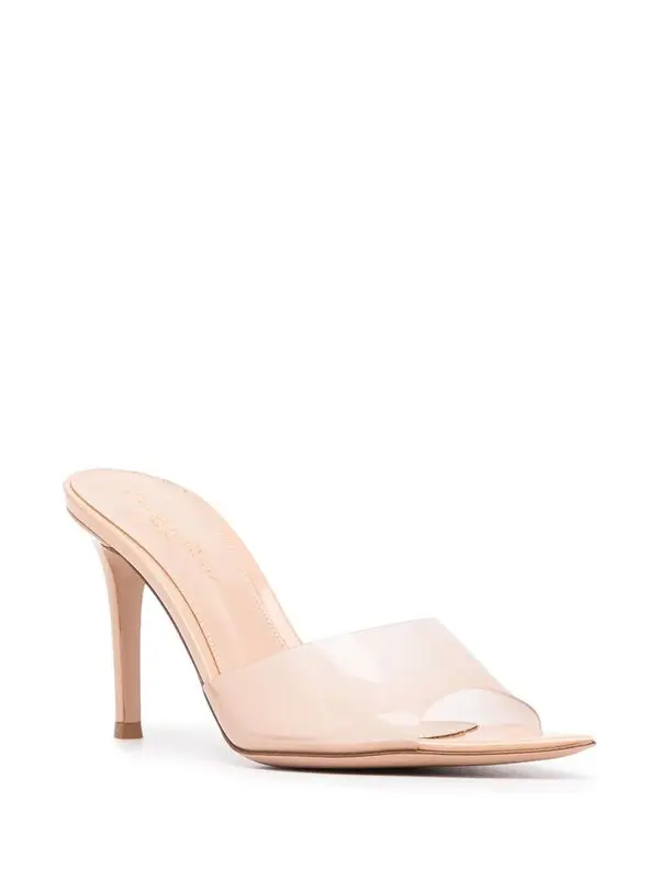 GIANVITO ROSSI Elle Open Toe High Heel Mules
