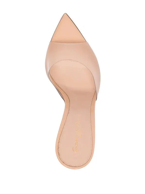 GIANVITO ROSSI Elle Open Toe High Heel Mules