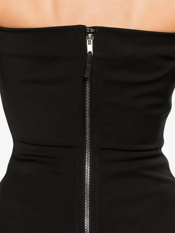 Rick Owens Strapless Top With Exposed Back Zip
