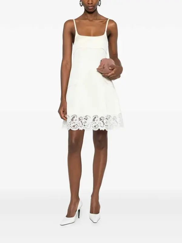 Stella McCartney Mini Dress With Lace Trim