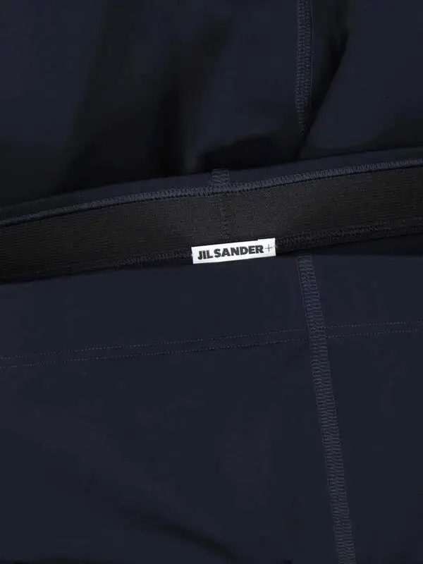 JIL SANDER Printed Logo Cycling Shorts - Blue