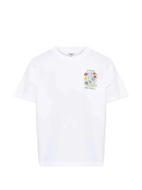 Casablanca Short-sleeved T-shirt With Graffiti Print