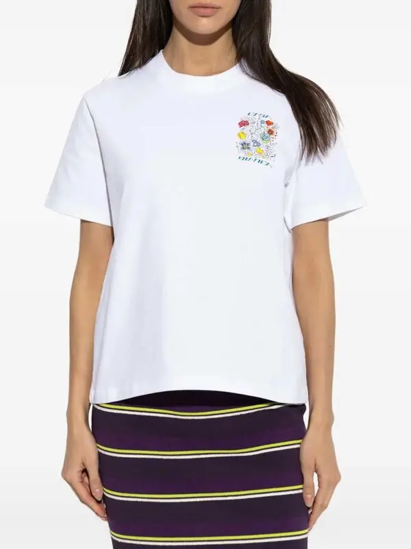 Casablanca Short-sleeved T-shirt With Graffiti Print