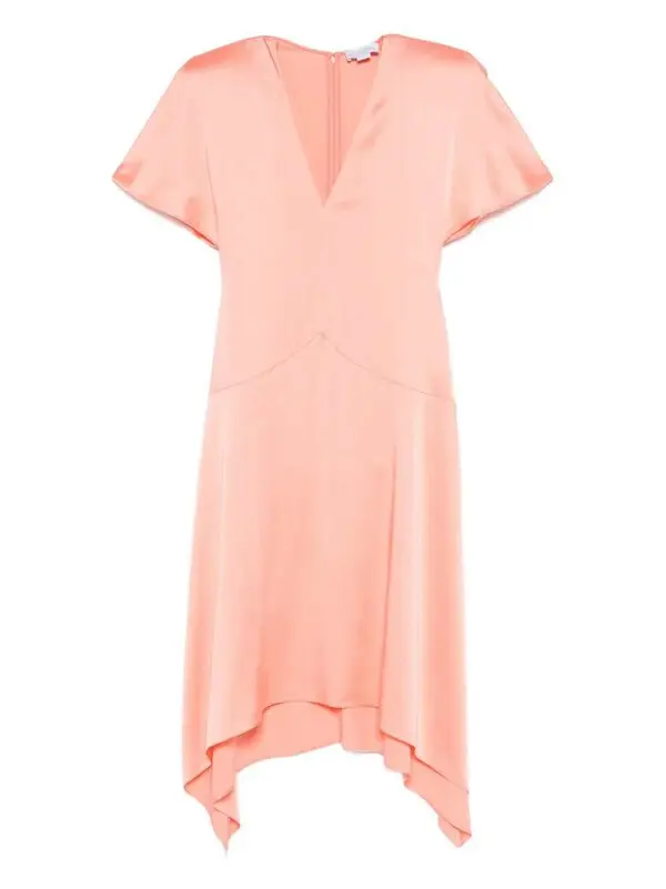 Stella McCartney Asymmetrical V-neck Midi Dress - Multicolor
